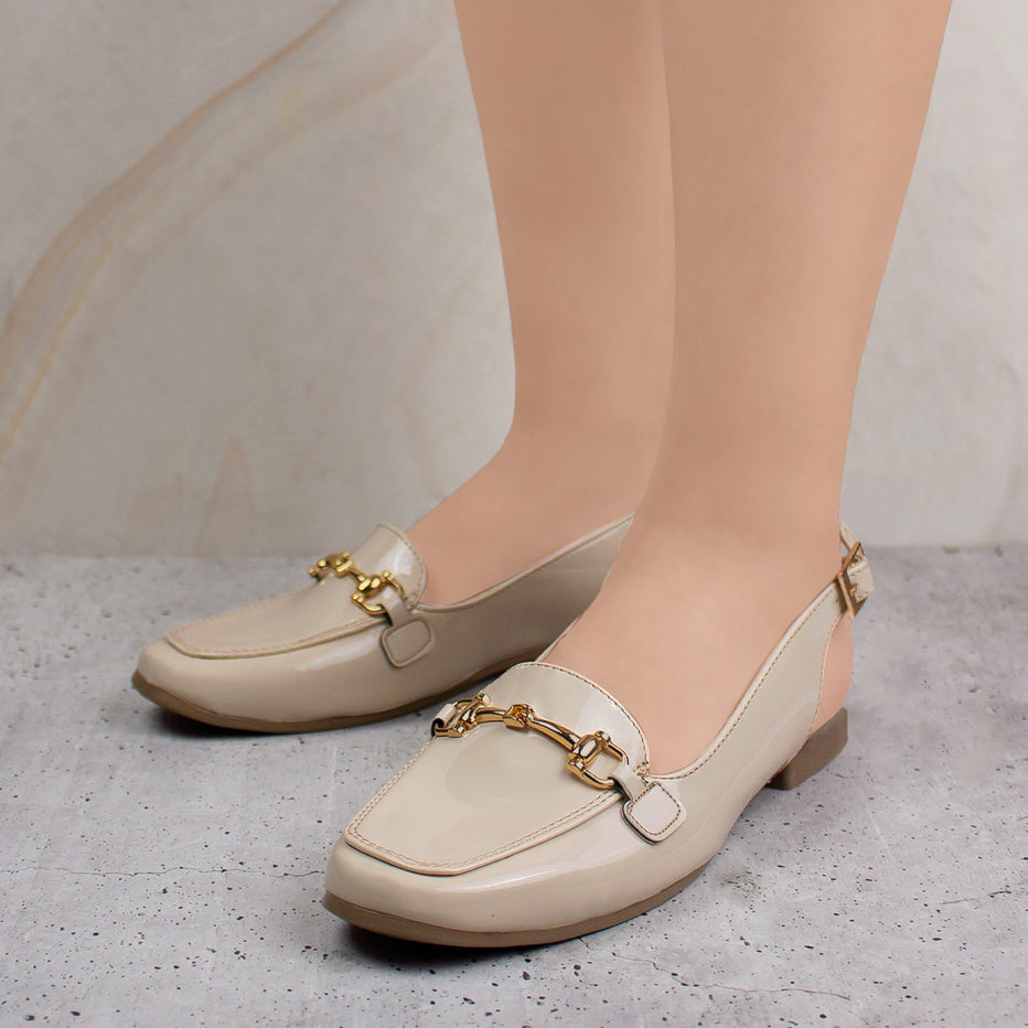 Mules Beige Piso Moda Casual Balerina Mujer Comodo Destalonado 2880119 ...