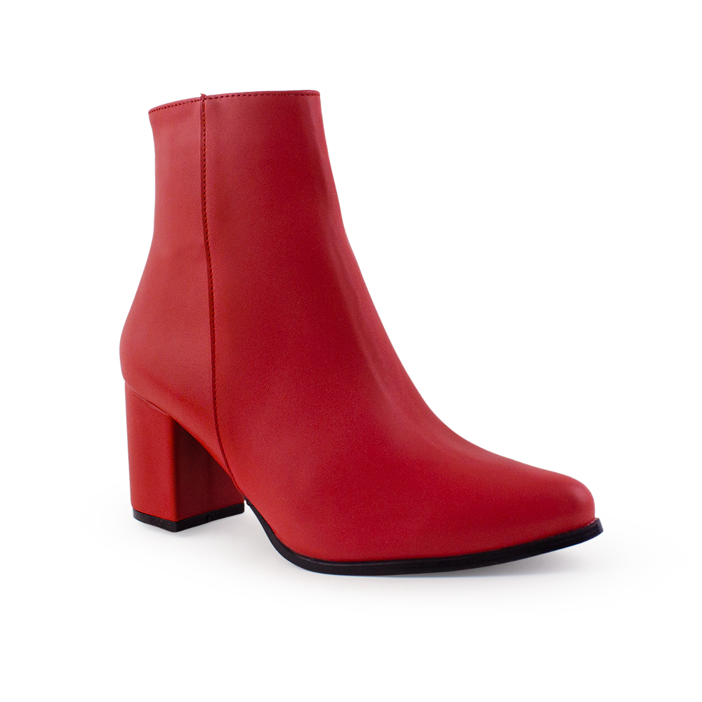 Bota Rojo Mujer Tacon Casual Botin Dama 1710563 – Gabriela's Zapatería